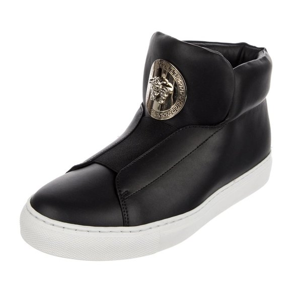 Versace | Shoes | Versace Medusa Insignia Leather Sneakers | Poshmark